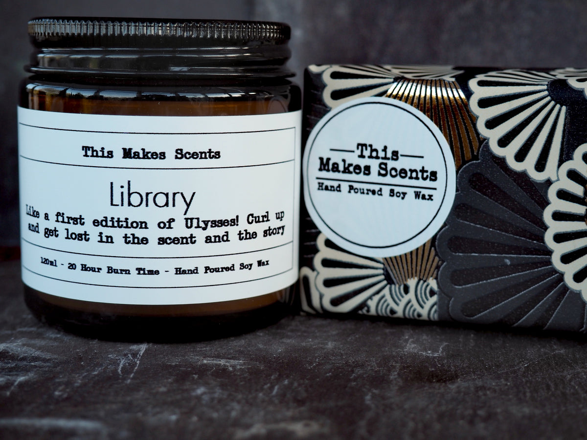 Library Candle & Wax Melt Set - Hand Poured - This Makes Scents