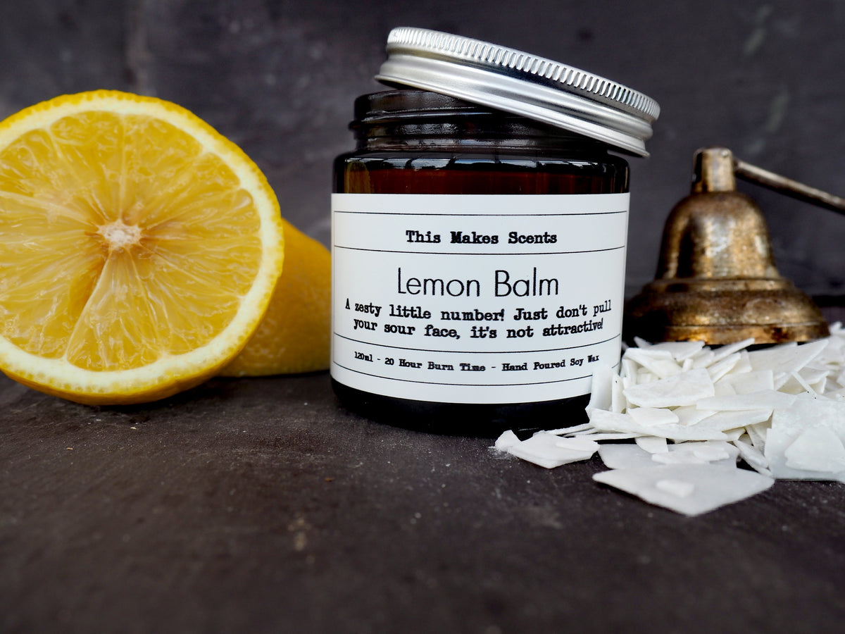 Lemon Balm Candle - Hand Poured - This Makes Scents